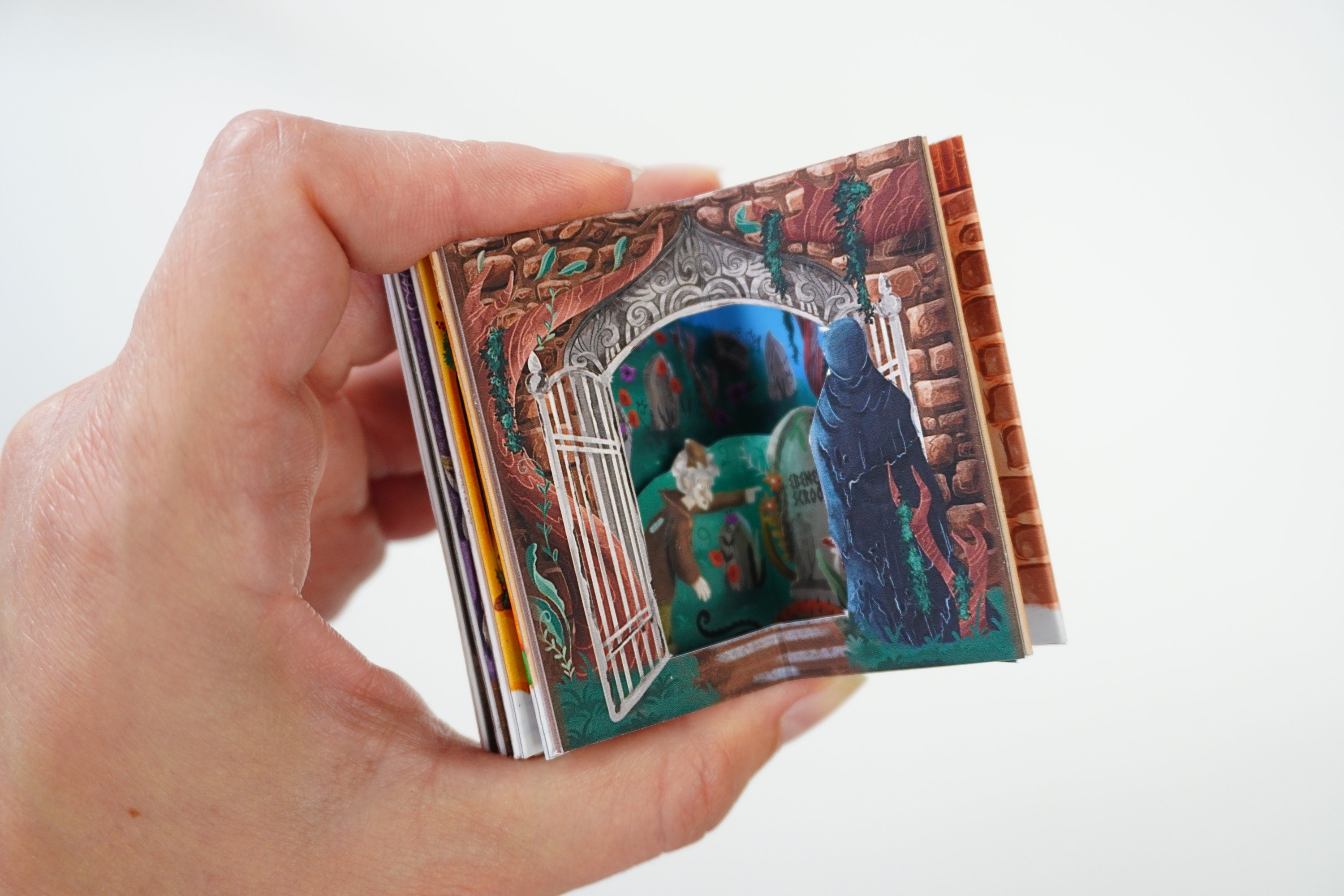 Christmas Carol Miniature Carousel Book, DIY Paper Craft Kit, Fun ...