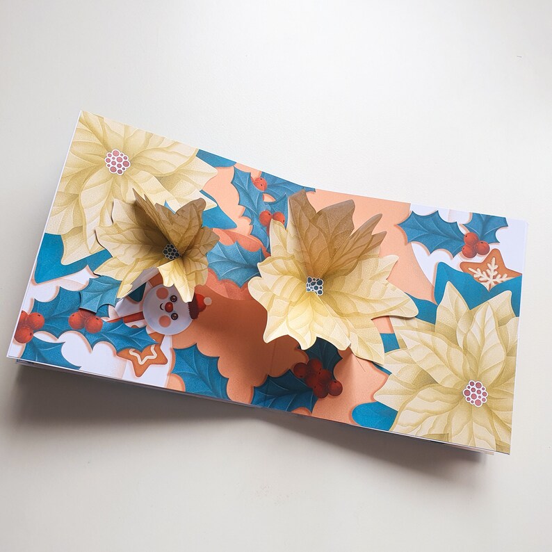 Christmas DIY Pop-up Book Kit, Winter Paper Craft, Fun 3d Origami ...