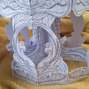 3d Paper Carousel Making Kit, Carousel Pop up Card Papercraft and ...