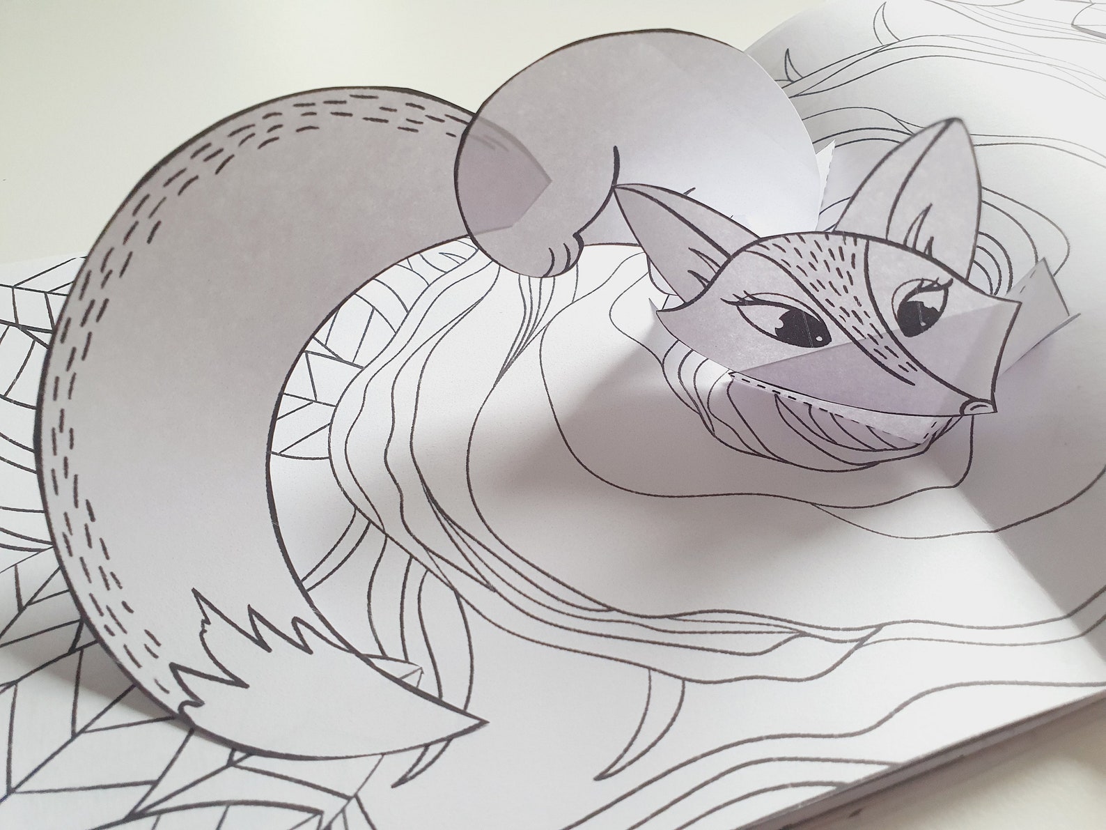Woodland Animals 3D Coloring Pop up Book Kit (printable Template) - Etsy UK