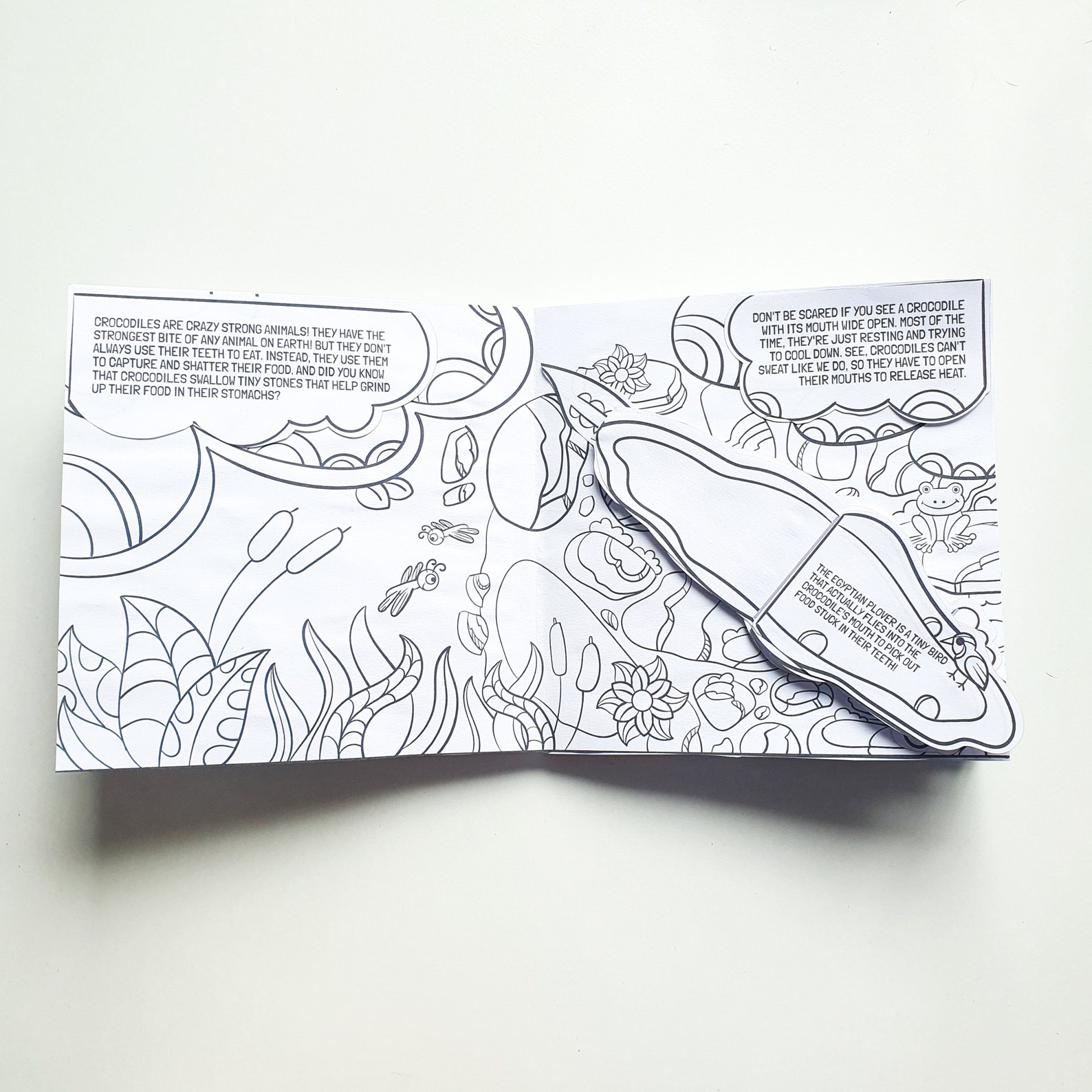 Jungle Animals Pop-up Book, Coloring Papercraft for Kids, Diy Printable ...