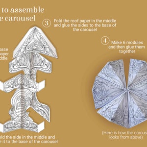 3d Paper Carousel Making Kit Carousel Pop up Card Papercraft - Etsy