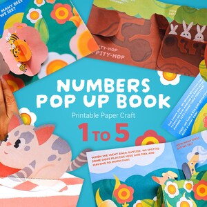 Numbers 1 to 5 Pop-up Book for Kids Make Your Own Pop-up Book - Etsy