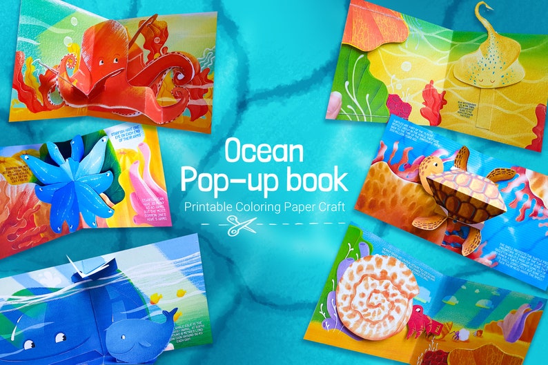 Diy Popup Book Papercraft for Kids and Parents Play and Learn - Etsy UK