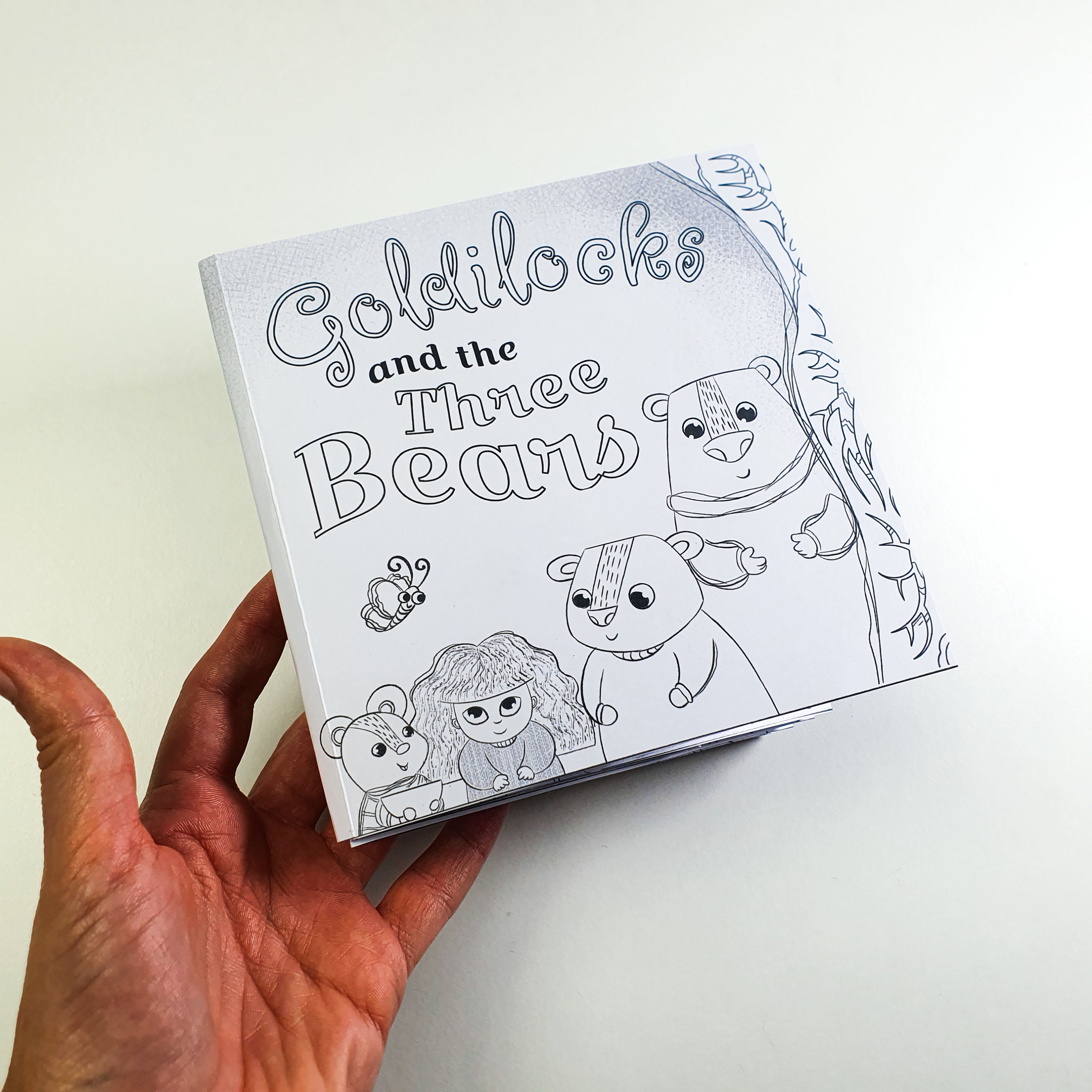 Goldilocks and the Three Bears Coloring Pop-up Book Kit for - Etsy