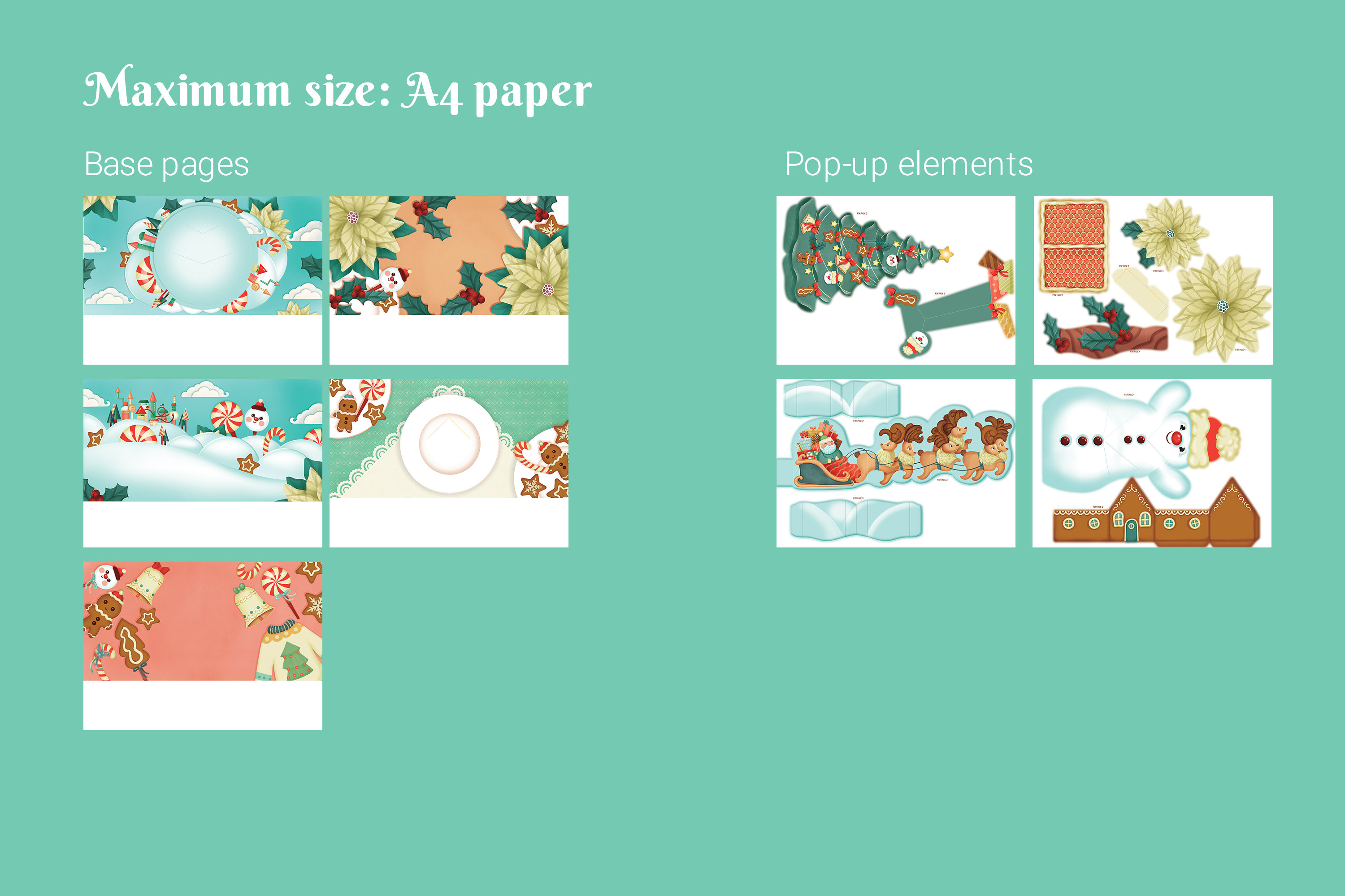 Christmas DIY Pop-up Book Kit, Winter Paper Craft, Fun 3d Origami ...