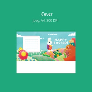 Easter Printable Pop up Book for Children, Egg Hunt DIY Popup Book ...