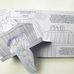 Birds DIY Coloring Pop-up Book Kit for Children, Educational Paper ...