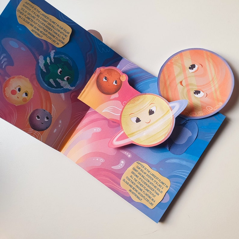 Planets Pop-up Book Diy Printable Template for Kids - Etsy UK