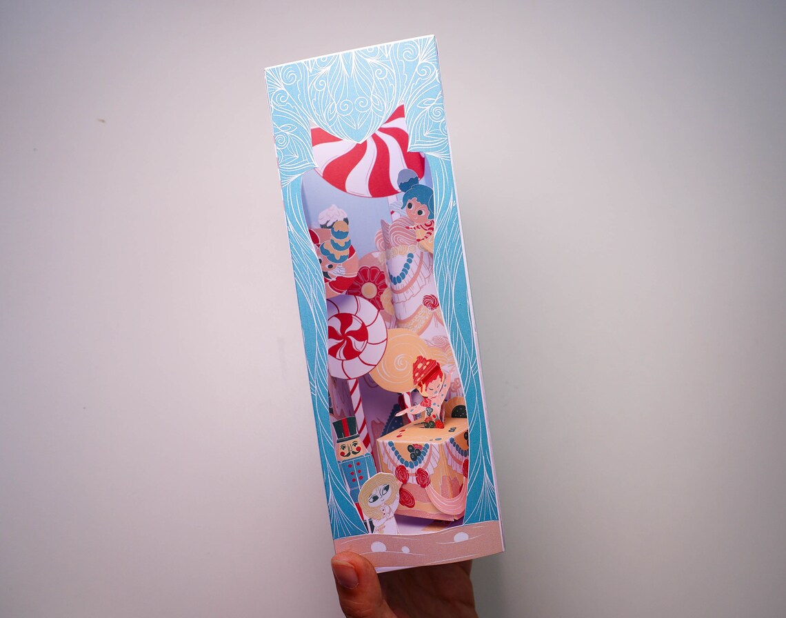 The Nutcracker Paper Book Nook Printable Kit for Children and Adults ...