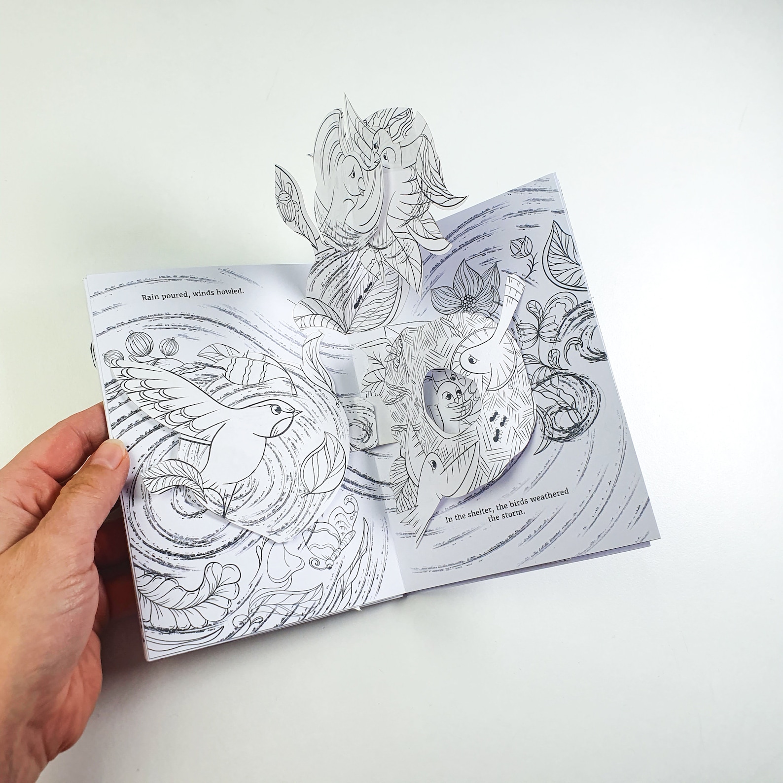 DIY Coloring Pop-up Book About Kindness, 3d Paper Craft, Make Your Own ...