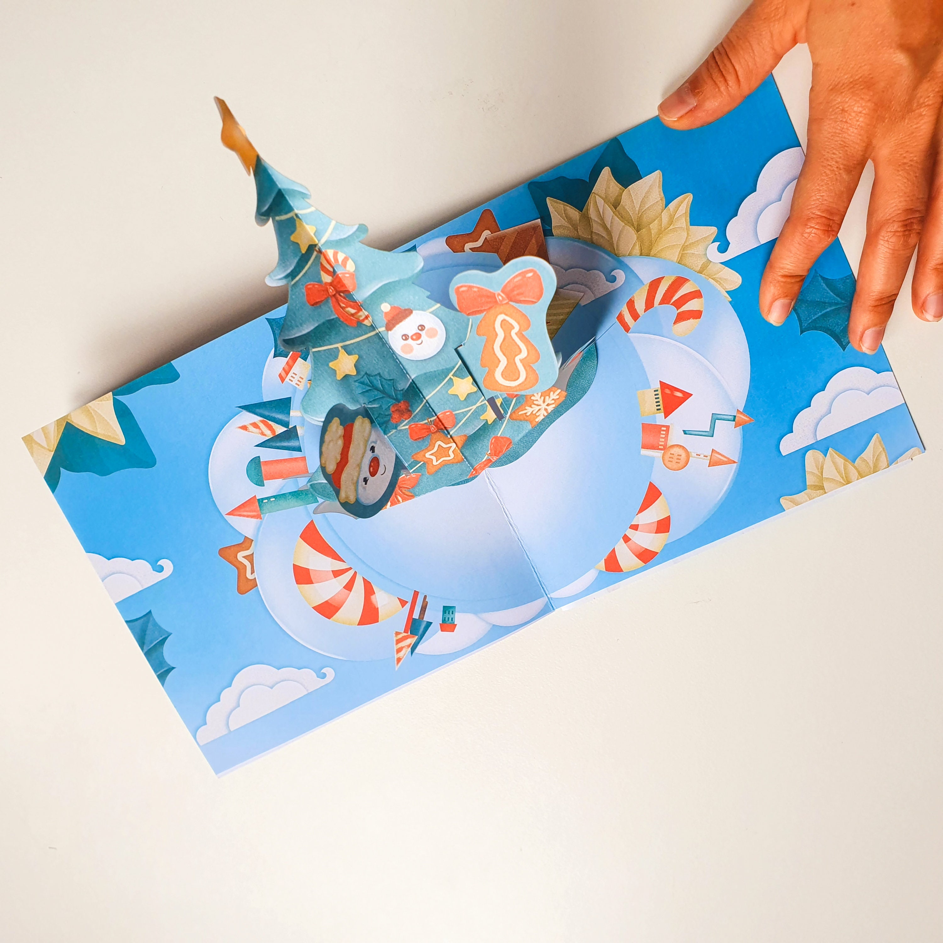Christmas DIY Pop-up Book Kit, Winter Paper Craft, Fun 3d Origami ...