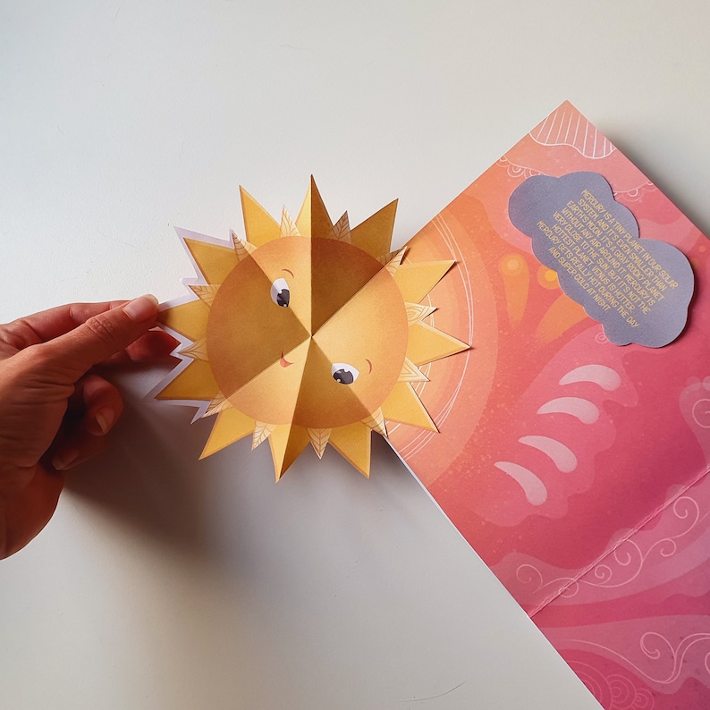 Planets Pop-up Book Diy Printable Template for Kids - Etsy UK