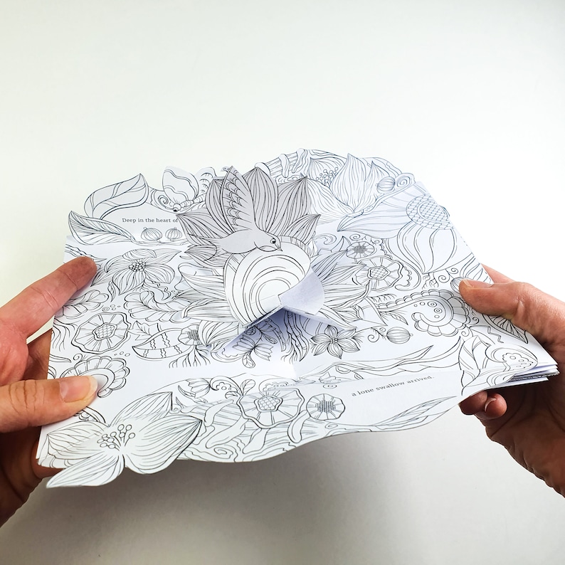 DIY Coloring Pop-up Book About Kindness, 3d Paper Craft, Make Your Own ...