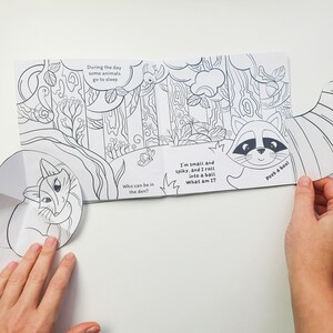 Lift the Flap DIY Coloring Book for Young Children, Forest Book ...