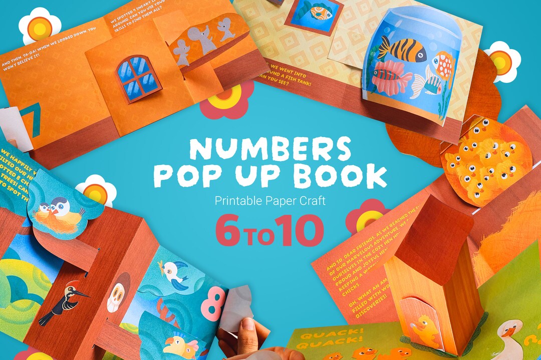 Numbers 6 to 10 Pop-up Book for Kids Make Your Own Pop-up - Etsy