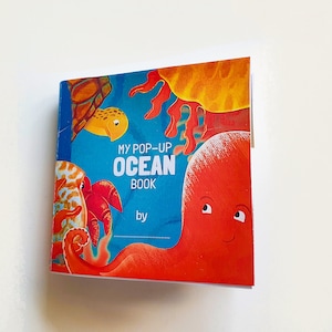 Diy Ocean Animals Popup Book Papercraft for Kids, 3d Origami Papercraft ...