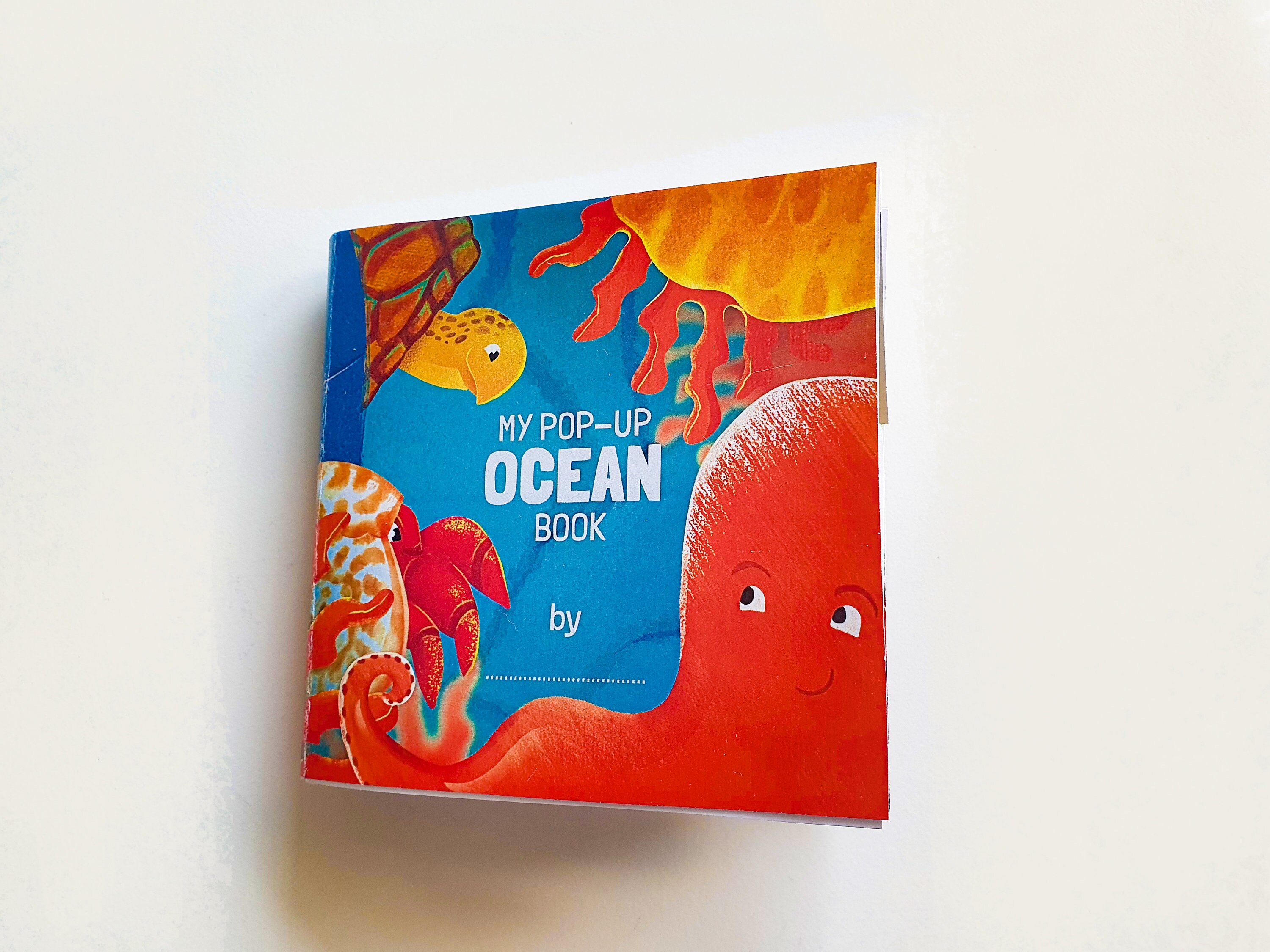 Diy Ocean Animals Popup Book Papercraft for Kids 3d Origami - Etsy