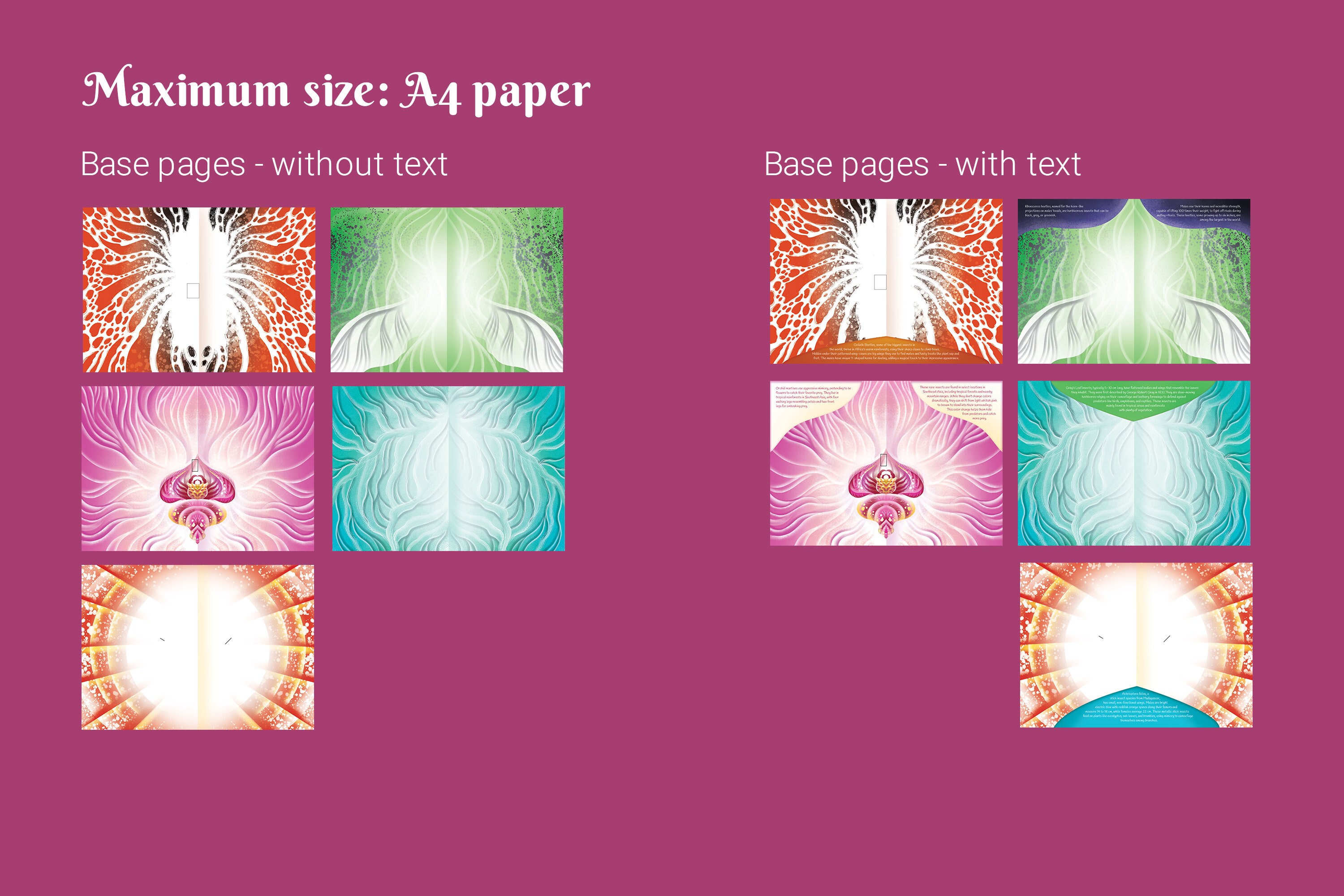 Insects DIY Pop-up Book, Printable Paper Craft, Digital Download - Etsy