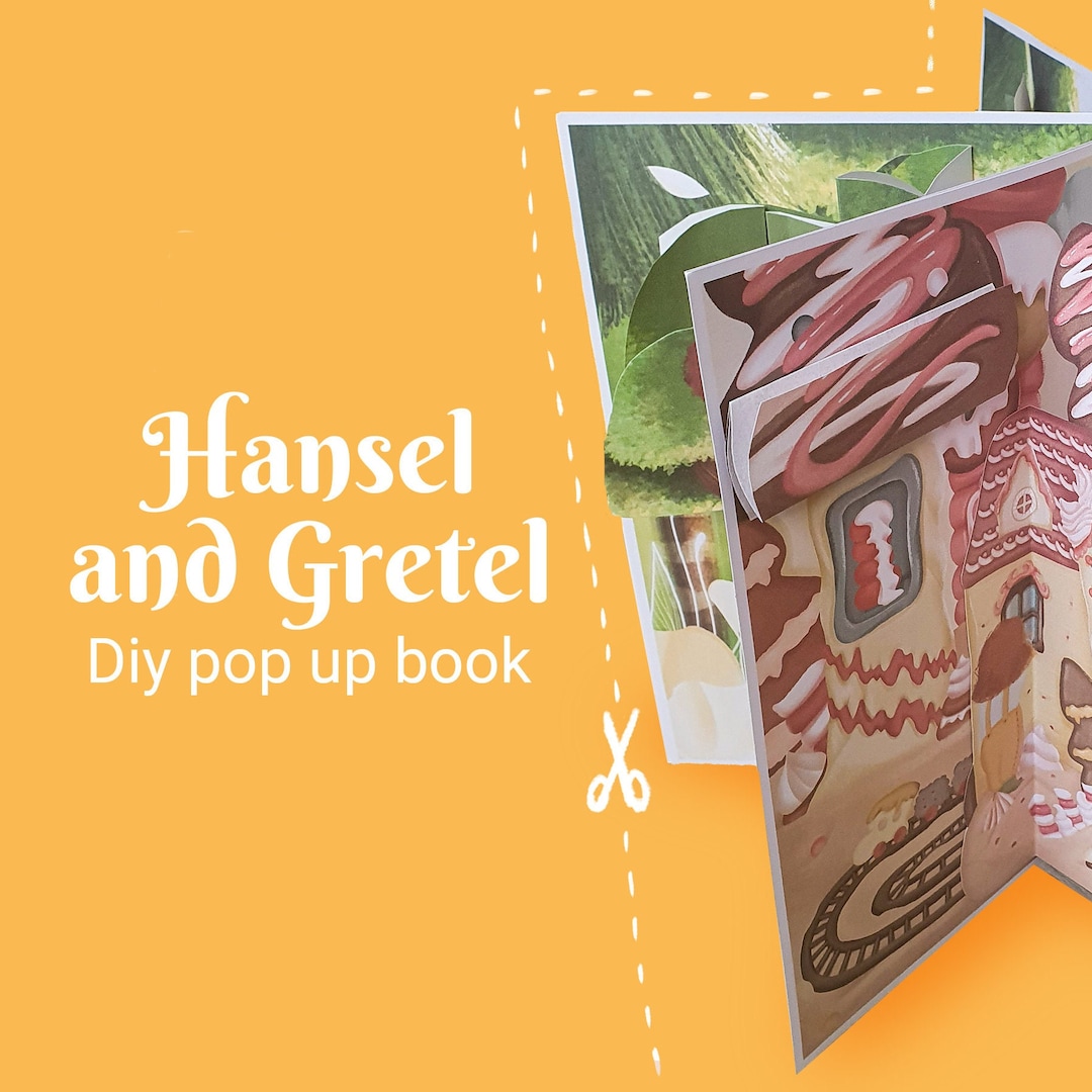 Hansel and Gretel DIY Pop-up Book: Fairytale Paper Craft (instant ...