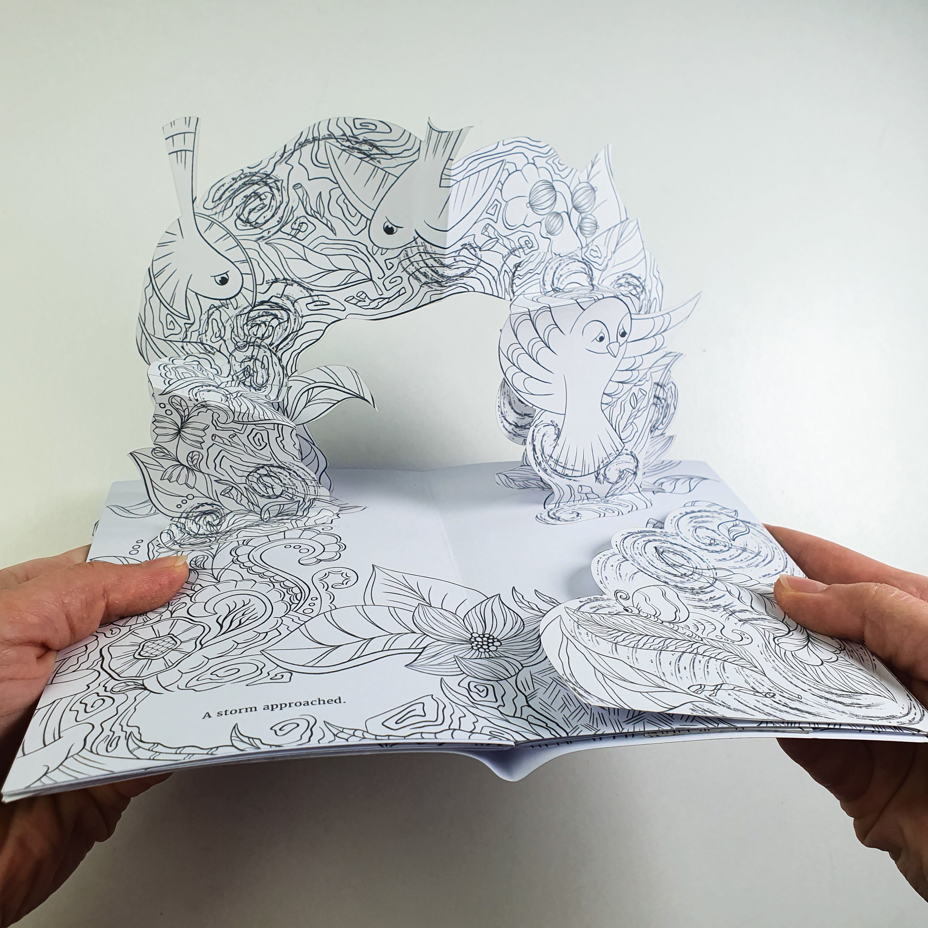 DIY Coloring Pop-up Book About Kindness, 3d Paper Craft, Make Your Own ...