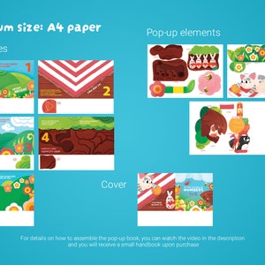 Numbers 1 to 5 Pop-up Book for Kids, Make Your Own Pop-up Book Paper ...