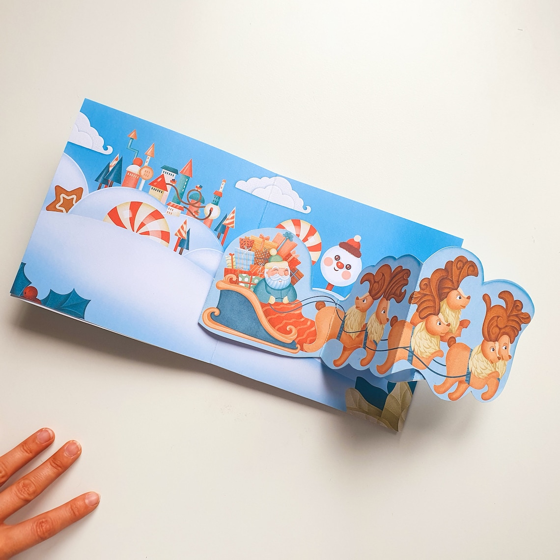 Christmas DIY Pop-up Book Kit, Winter Paper Craft, Fun 3d Origami ...