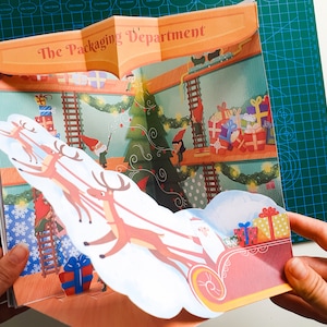 Santa's Workshop Christmas Papercraft for Kids and Adults, Printable ...
