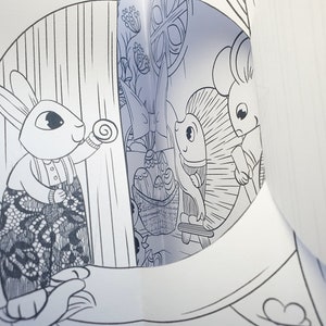 Easter DIY Carousel Book Kit, Coloring Book Activity for Children and ...