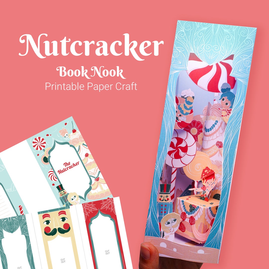 The Nutcracker Paper Book Nook Printable Kit for Children and Adults ...