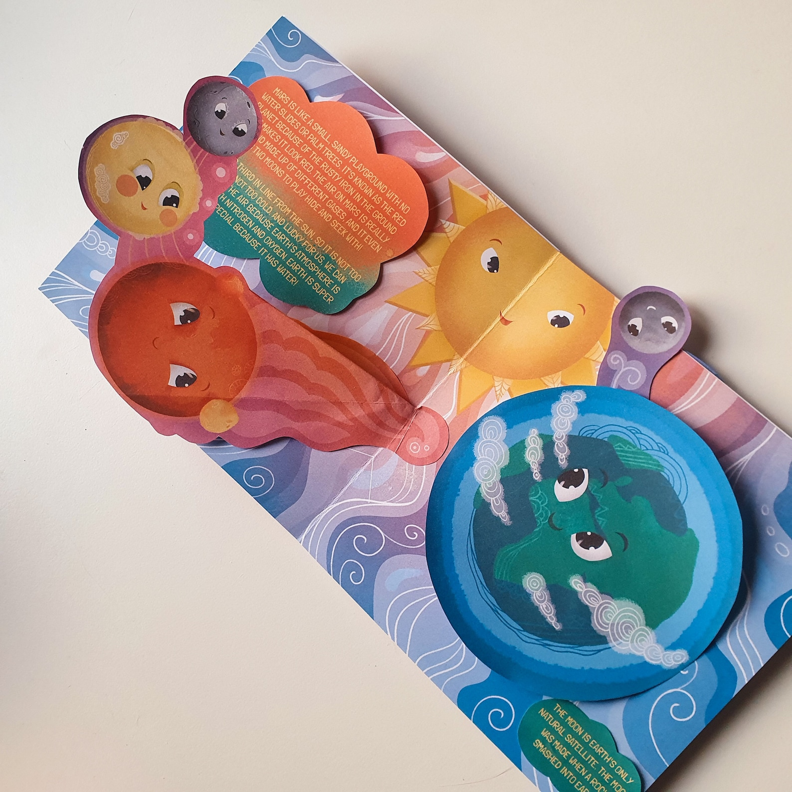 Planets Pop-up Book Diy Printable Template for Kids - Etsy