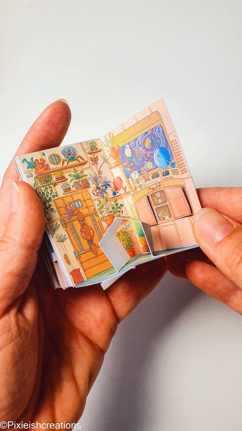 Miniature Robots Paper House: 3D Origami Book (digital Download) - Etsy