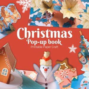 Christmas DIY Pop-up Book Kit, Winter Paper Craft, Fun 3d Origami ...