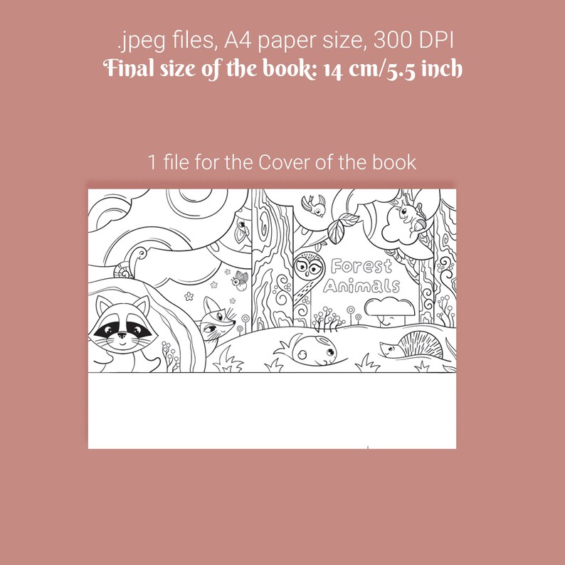 Lift the Flap DIY Coloring Book for Young Children, Forest Book ...