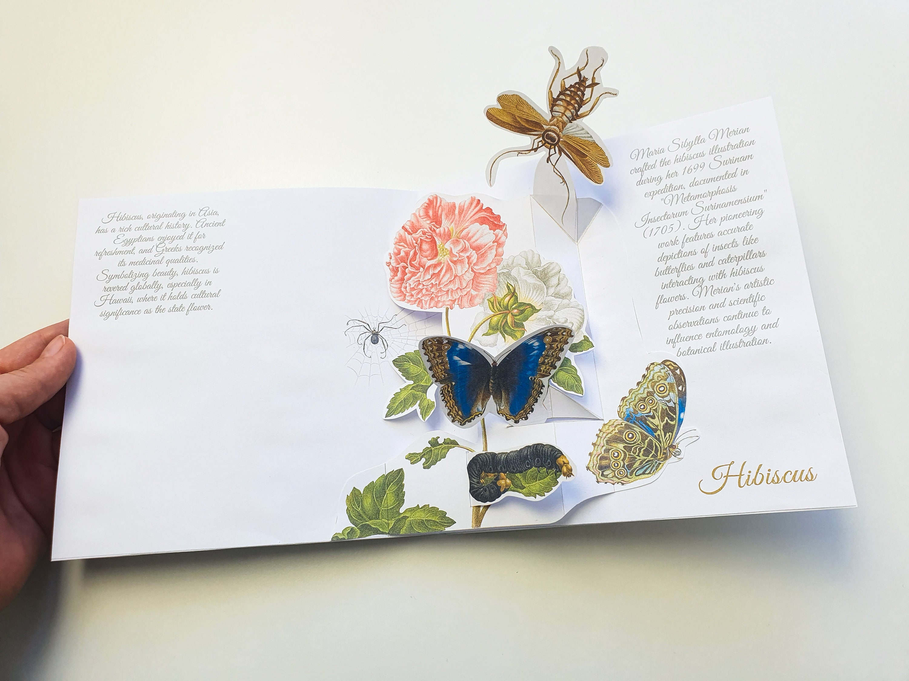 Vintage Elegant Flowers DIY Pop-up Book Kit, Printable Template, Make ...