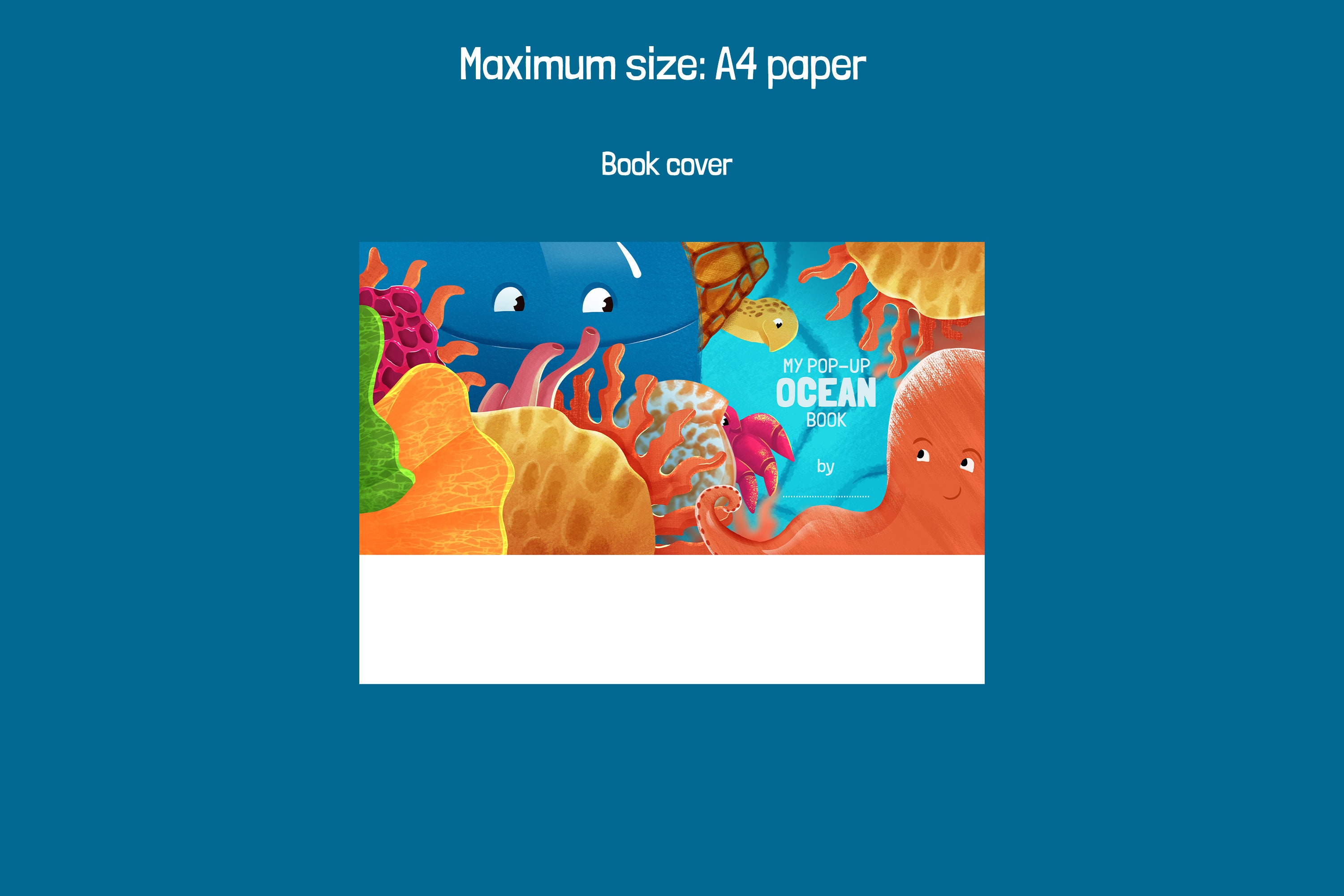 Diy Ocean Animals Popup Book Papercraft for Kids 3d Origami - Etsy Canada