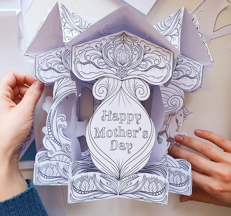 3d Paper Carousel Making Kit Carousel Pop up Card Papercraft - Etsy