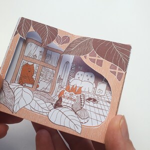 Squirrel Miniature House, Tiny Carousel Book Creation Kit, Paper Craft ...