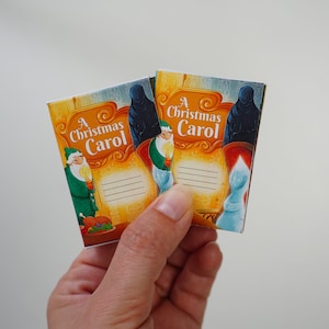Christmas Carol Miniature Carousel Book: DIY Paper Craft (digital ...