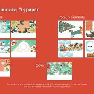 Christmas DIY Pop-up Book Kit, Winter Paper Craft, Fun 3d Origami ...
