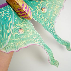 Luna Moth DIY Paper Craft Digital Download Template, 3D Moth Craft Kit ...