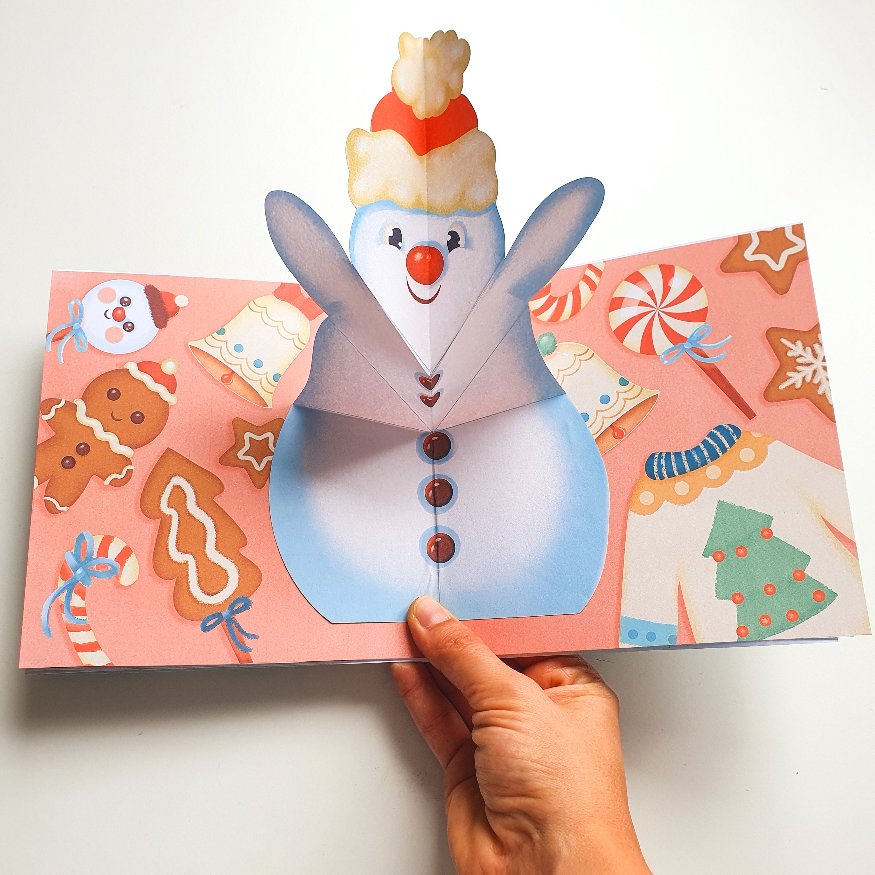 Christmas DIY Pop-up Book Kit, Winter Paper Craft, Fun 3d Origami ...