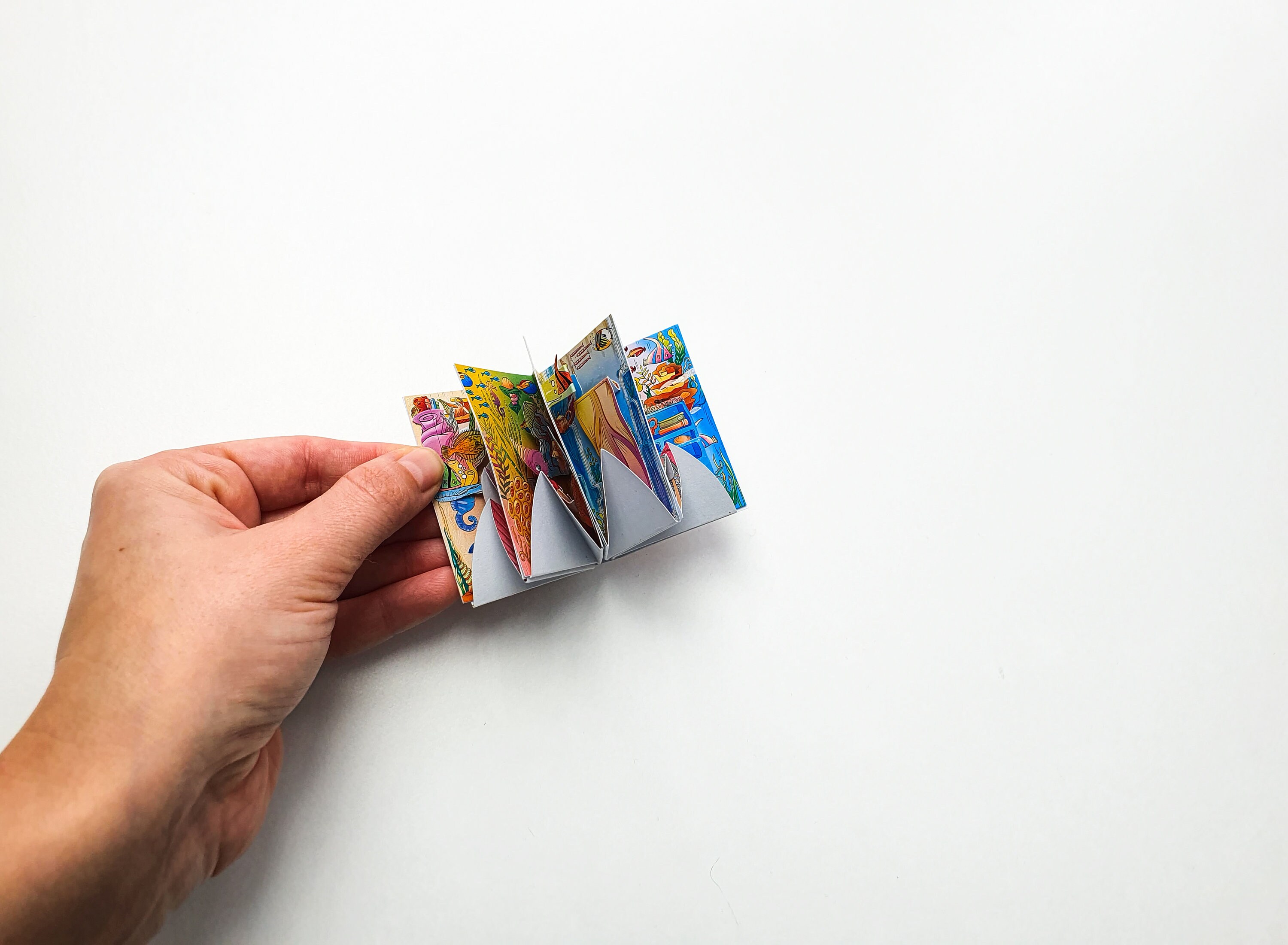 Miniature Ocean Paper House Kit, Printable Template, Mermaids and ...