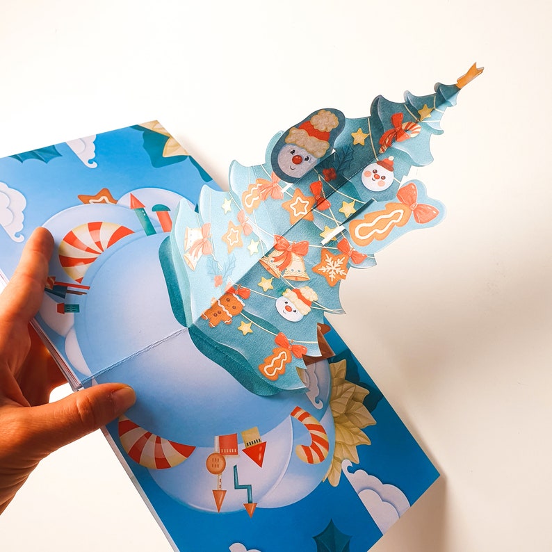Christmas DIY Pop-up Book Kit, Winter Paper Craft, Fun 3d Origami ...