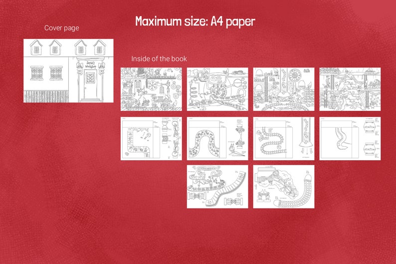 Santa's Workshop Christmas Coloring Pop-up Papercraft - Etsy