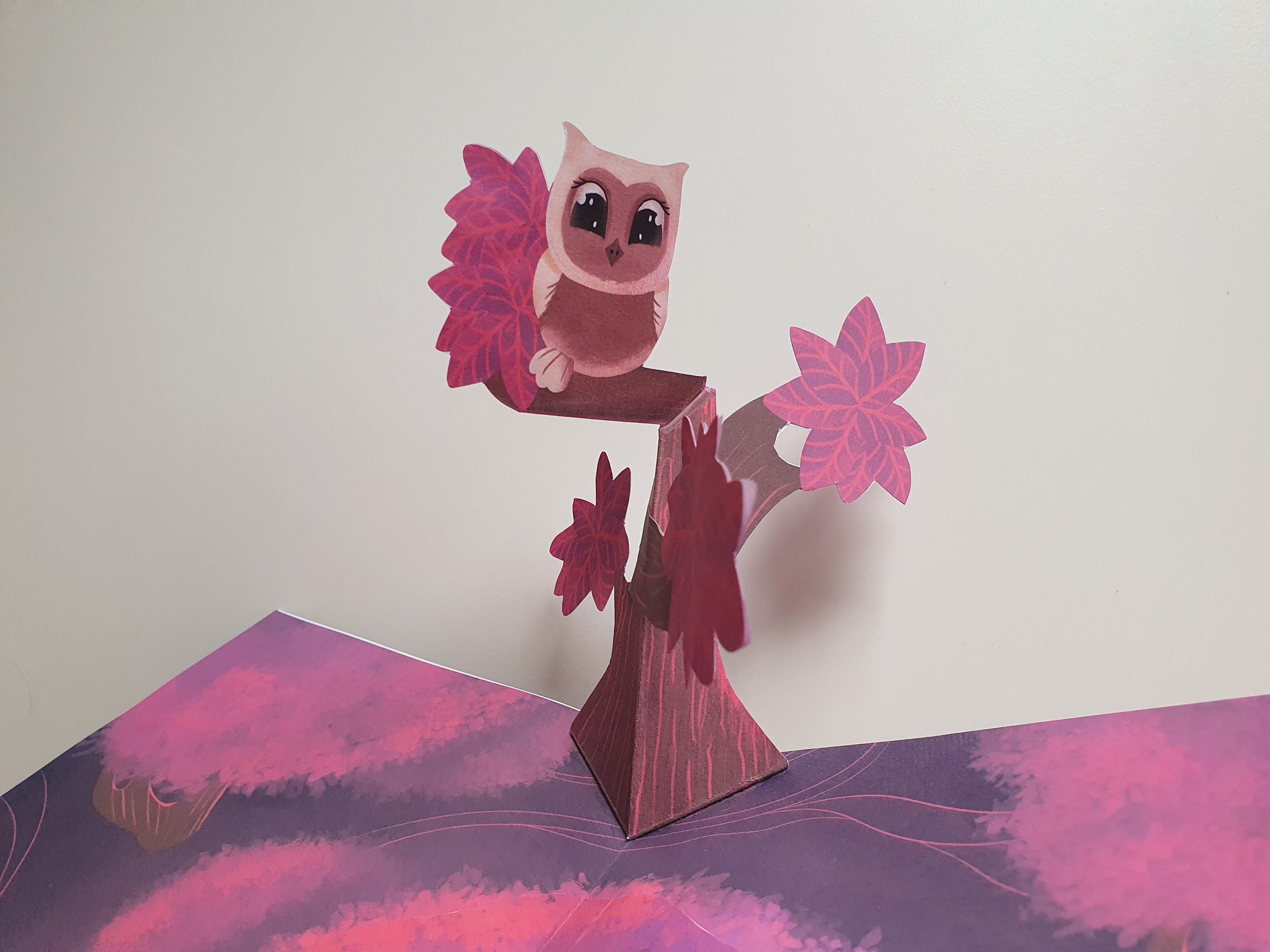 Forest Animals Diy Interactive Book for Kids, Pop-up Book Papercraft ...