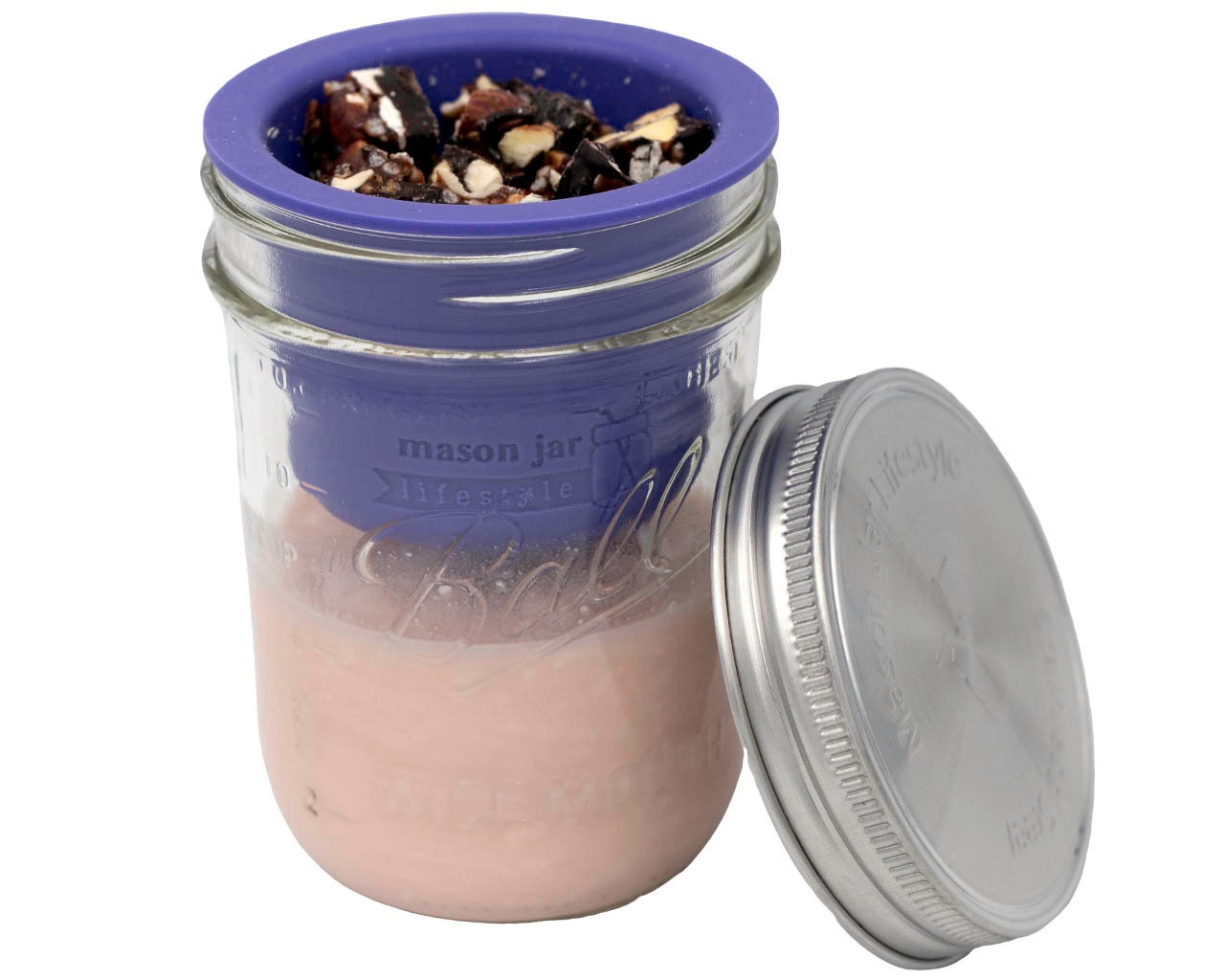 Silicone Divider Cup for Mason Jars Stainless Steel Lid | Etsy