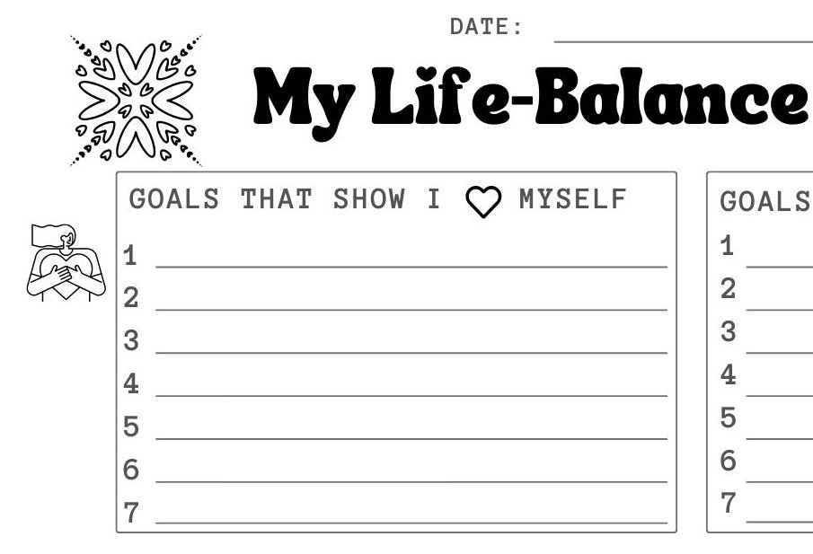Life Balance To-do List With Idea Generator - Etsy