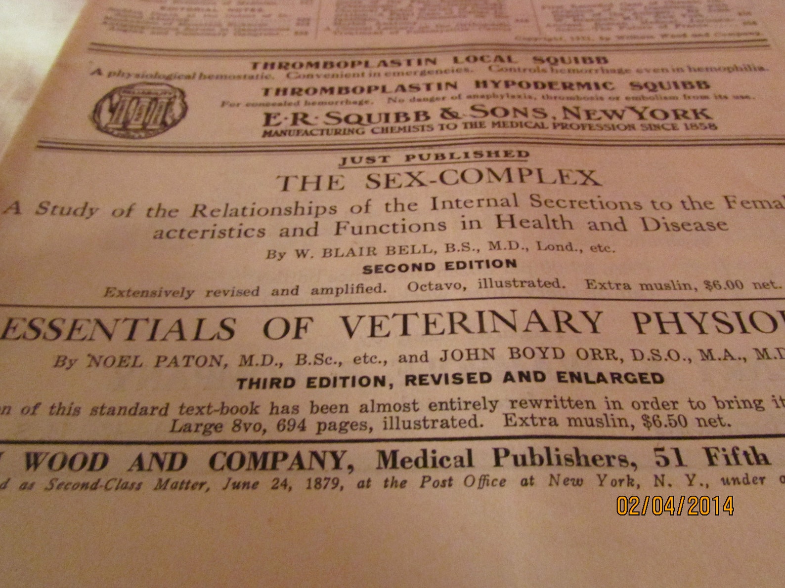 1921 Medical Record A Weekly Journal of Medicine & Surgery William Wood ...