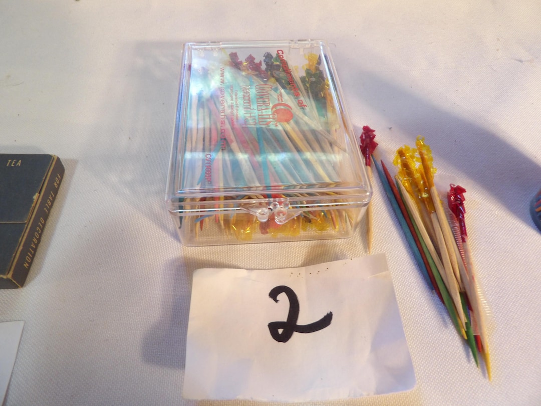 Toothpick Hors D' Oeuvre Holders Wooden Colored Toothpick Holder ...